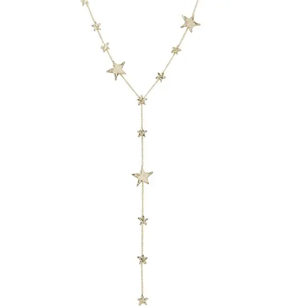 MARCIA MORAN Tessie Lariat Star Necklace - Gold