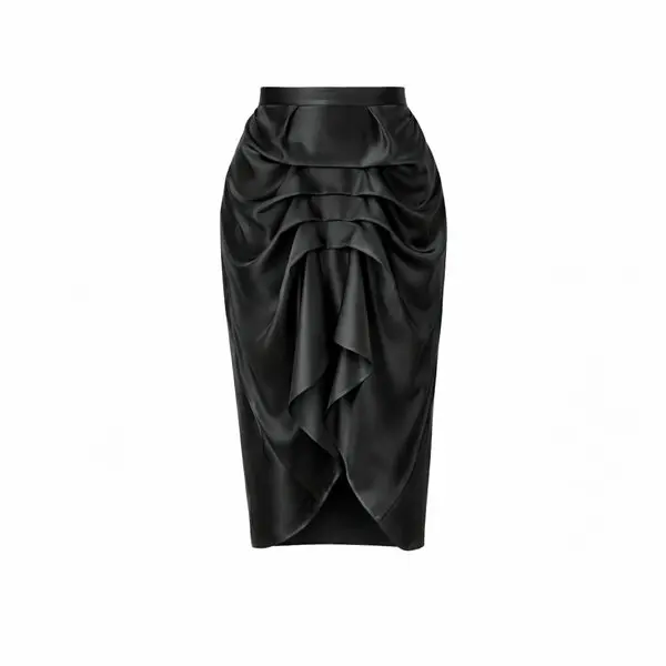 LUMINA ELIGMA The Vanguard Skirt Silk - Black
