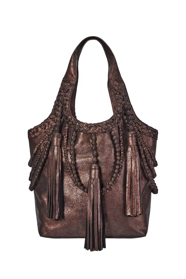 JODI LEE Kelsey Tote Bag Bronze - Brown