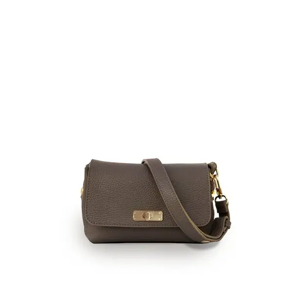 APATCHY LONDON Neutrals The Maisie Mini Mink Leather Bag - Black