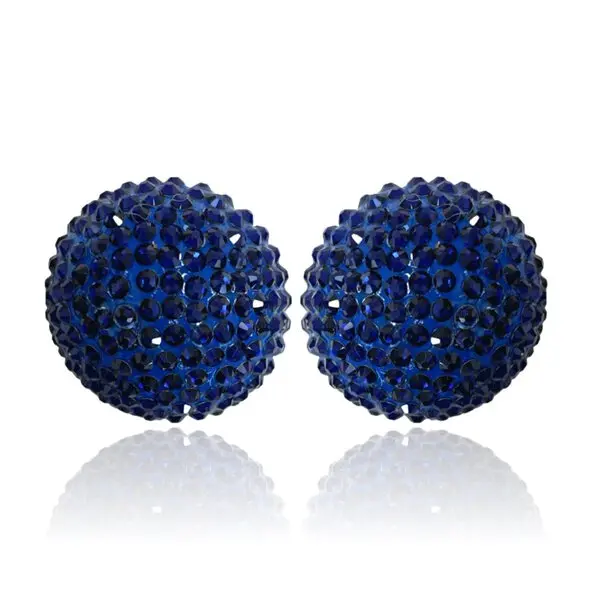 PINAR OZEVLAT Disco Pebble Earrings Sapphire - Blue