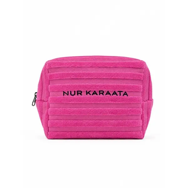 NUR KARAATA Riviera Terry Pouch - Pink