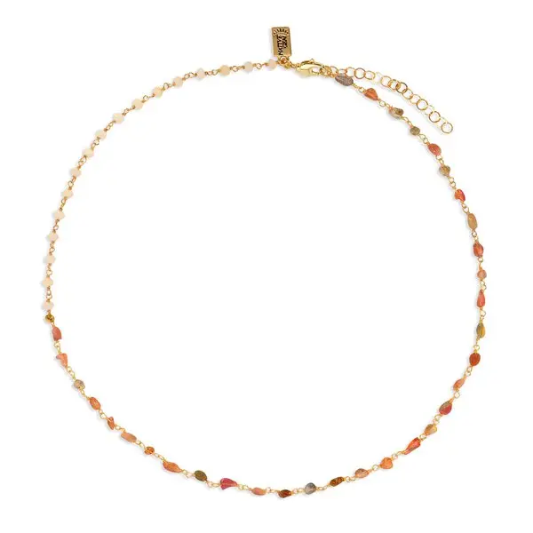 NATIVE GEM Neutrals Sand Opal Necklace - Pink