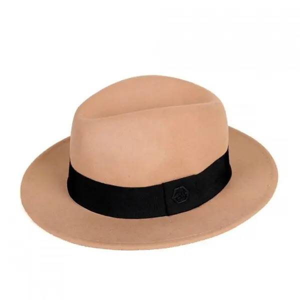 DAVID WEJ Wool Fedora Hat - Beige