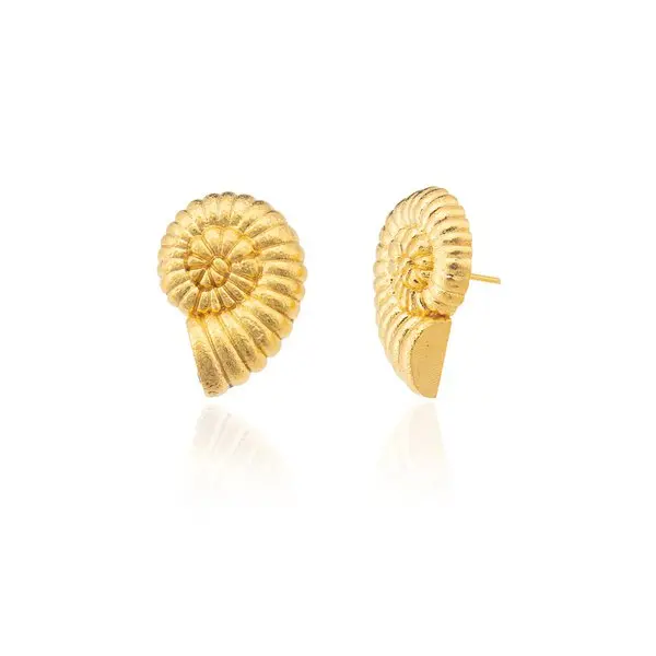 MILOU JEWELRY Snail Earrings - Gold
