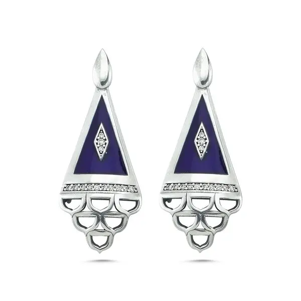 REIAN JEWELLERY Ottoman Earrings-silver - Gray