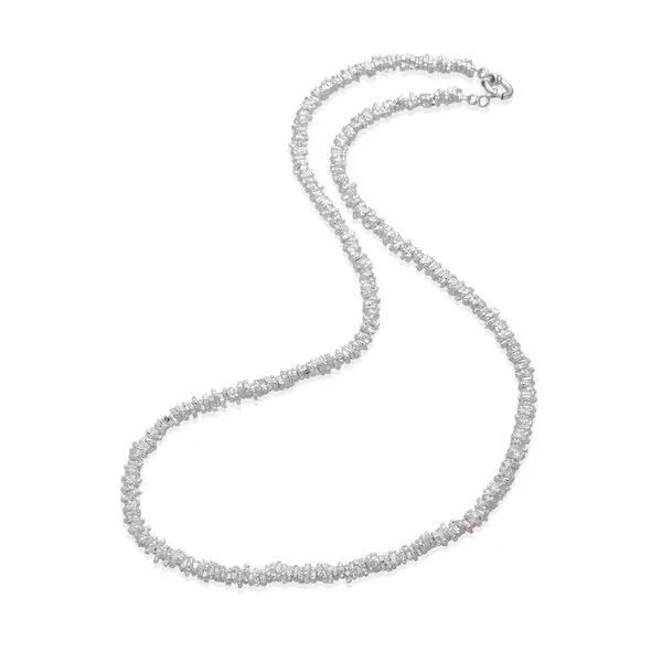 ALTAR™ ORNAMENTS CO. Aura Necklace| Sterling Faceted Disc Light-catching Necklace Altar - Silver