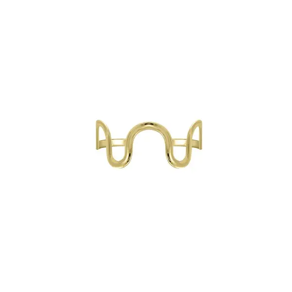 LUNAYA JEWELRY Adjustable Swirl Cuff - Gold