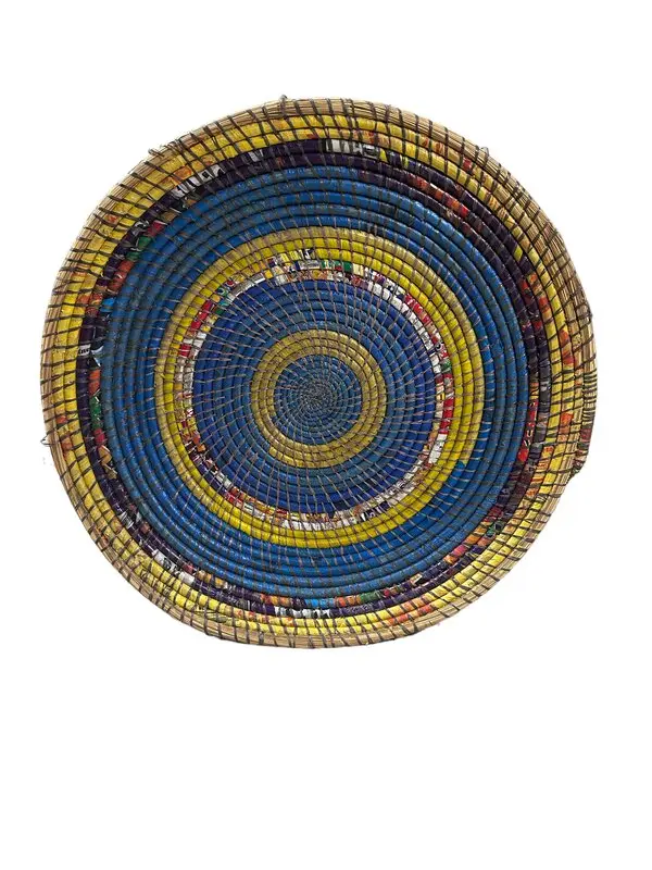 Botanical Boys Zambian Wall Basket Fifty Four - Brown