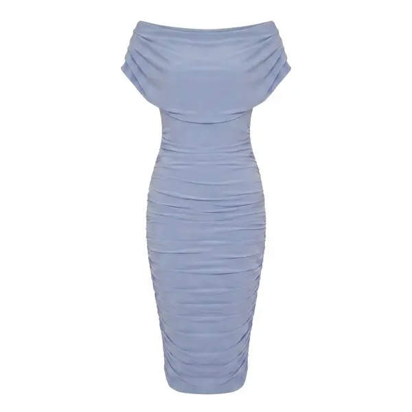 ATOM LABEL Oxygen Dress In Powder - Blue