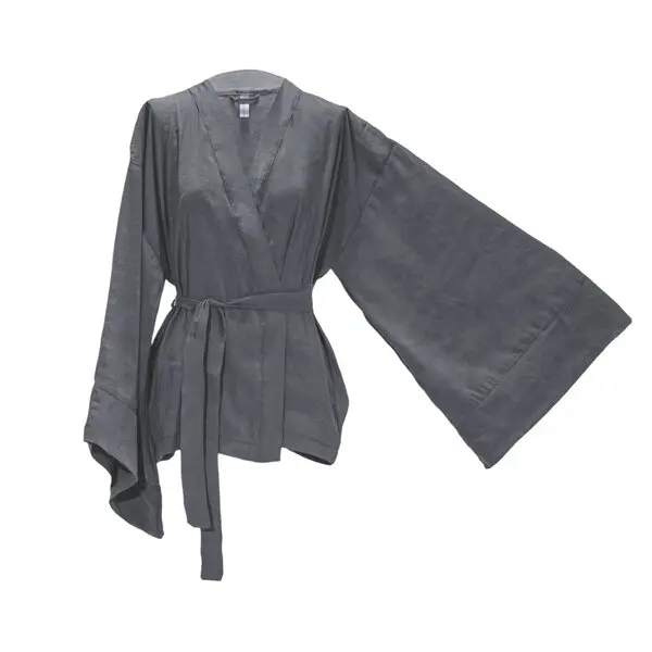 CEVA CU DICHIS Short Kimono Vegan Silk - Grey