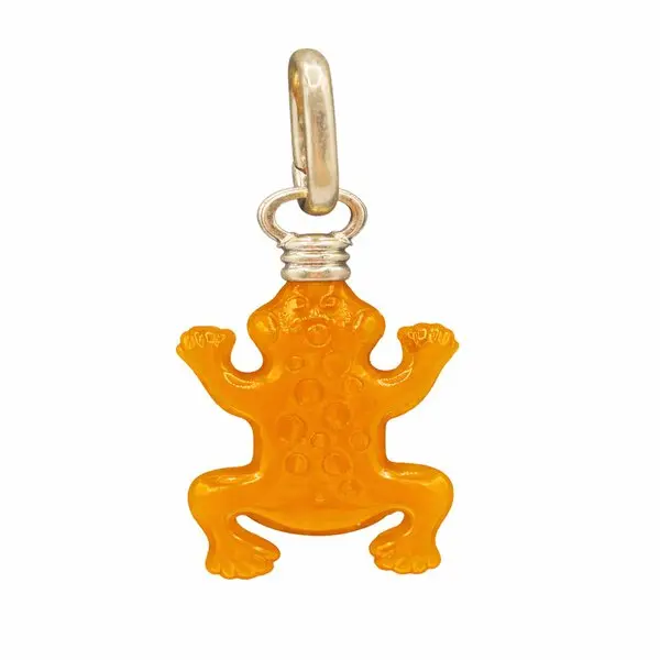 MICHAEL NASH JEWELRY Ochre Frog Charm - Yellow