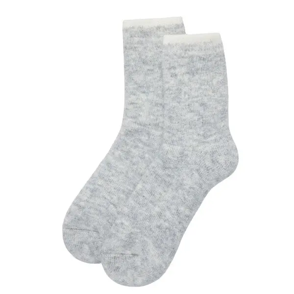 MAMU DREAM The 'really Cosy' Socks In Marl - Grey