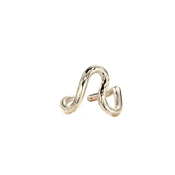 POSH TOTTY DESIGNS Sterling Confetti Diamond Squiggle Ring - Silver