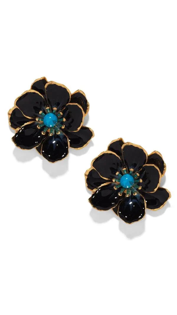 THE PINK REEF Large Jewel Box In Turquoise - Black