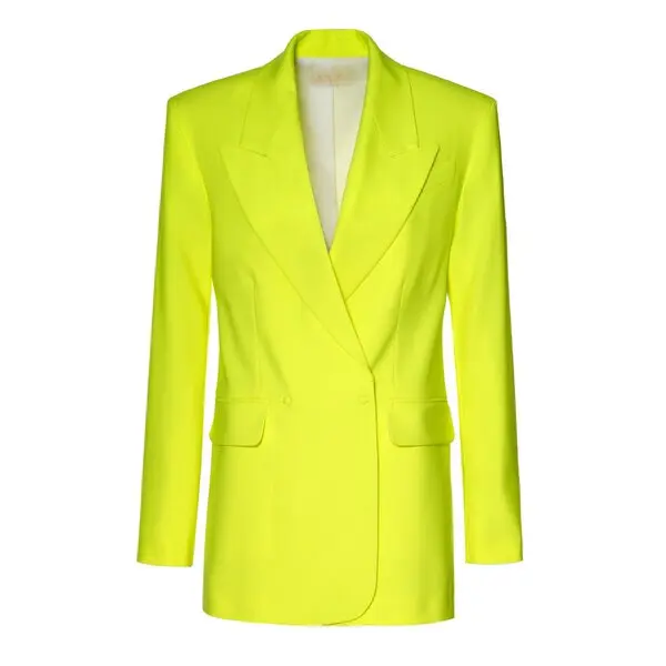 AGGI BY HALEWSKI Blair Laser Oversized Blazer - Yellow