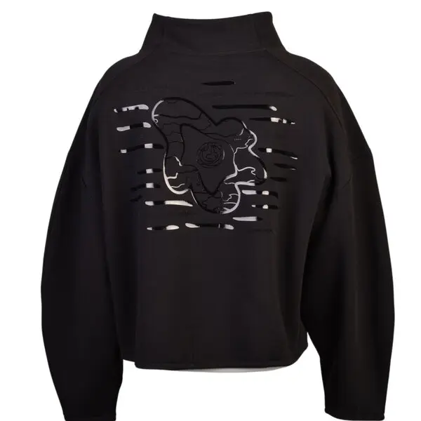 JOY-ES Camouflage Cardigan - Black