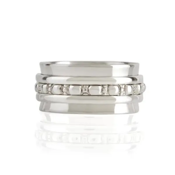 CHARLOTTE'S WEB JEWELLERY Maharani Manifest Spinning Ring - Silver