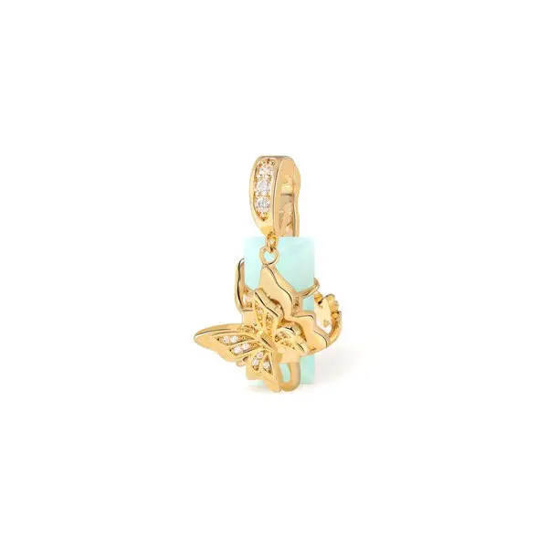 FREQNC ATELIER Twin Butterfly Charm Amazonite - Blue