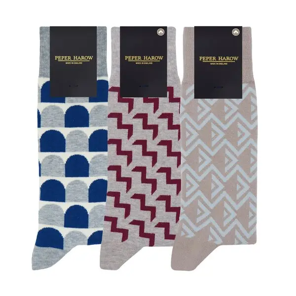 PEPER HAROW - MADE IN ENGLAND Organic Socks Bundle - Grey