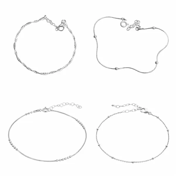 SPERO LONDON Sterling Beaded Bracelet Layering Set - Silver