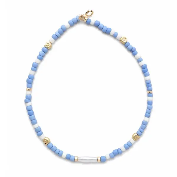 HYE JANE JEWELRY Blue / White Blue Bari Necklace - Blue/white