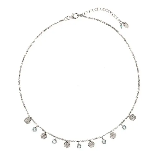 CHARLOTTE'S WEB JEWELLERY Silver / Blue Lakshmi Silver Necklace Blue Topaz - Silver/blue