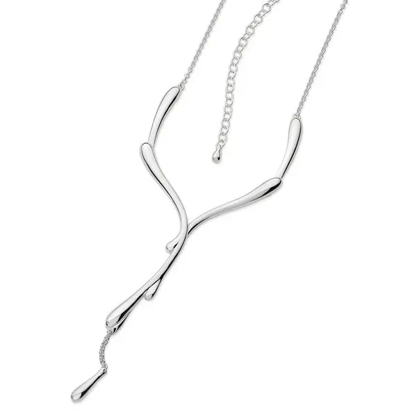 LUCY QUARTERMAINE Sterling Dripping Necklace - Silver