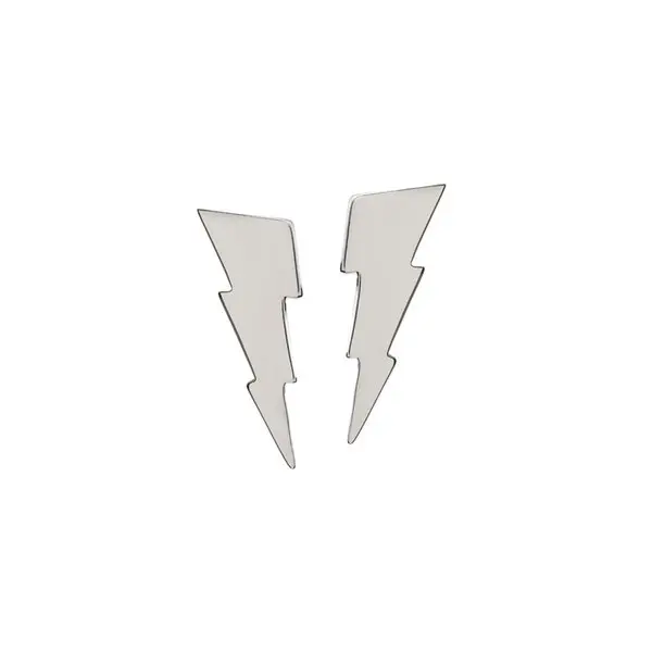 EDGE ONLY Triple Bolt Earrings Sterling - Silver