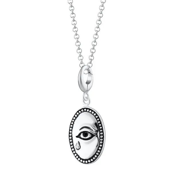 LILY CHARMED Sterling Crying Eye Charm Necklace - Silver