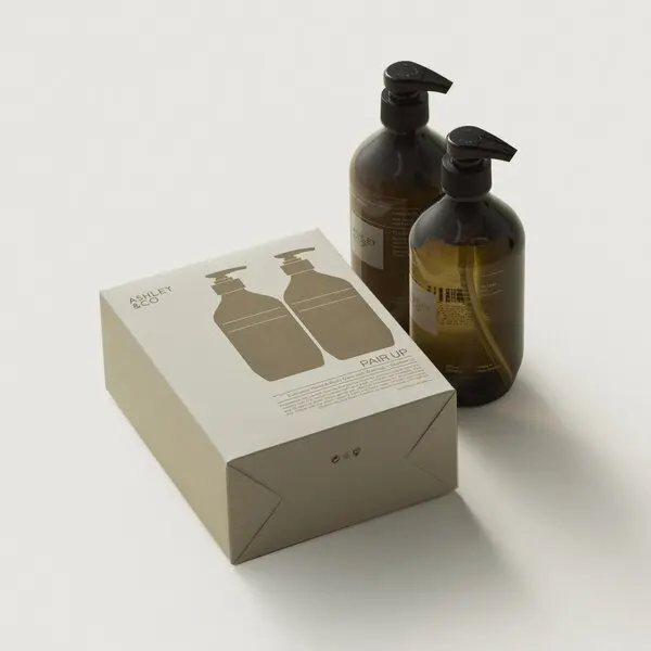 ASHLEY & CO Pair Up Hand Wash & Lotion Set In Tui & Kahili - Black