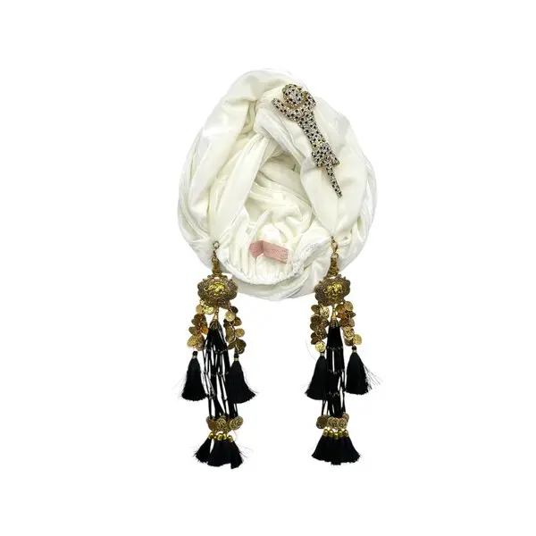 JULIA CLANCEY Leopardita Ivory Dream Turban