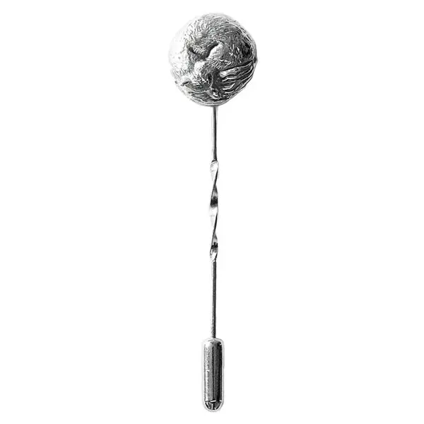 LEE RENEE Fox Tie Pin – Sleeping - Silver