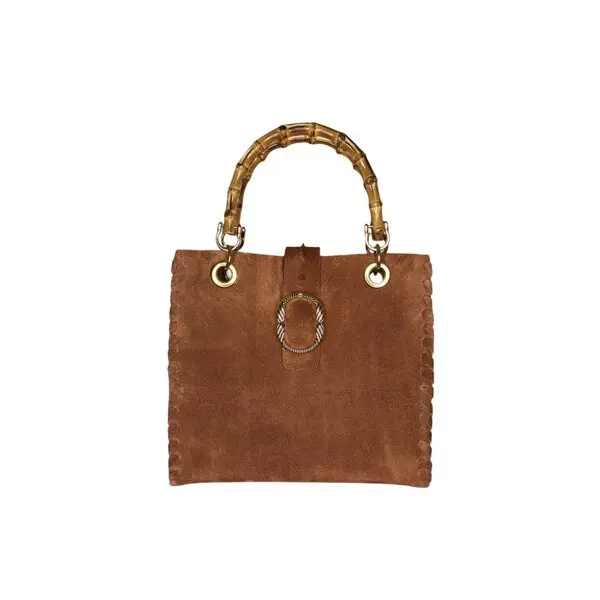 RUJ HERITAGE Bamboo Bag Suede - Brown