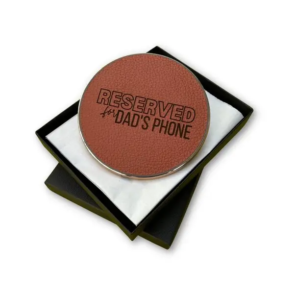 VIDA VIDA Wireless Phone Charging Pad-reserved For Dad's Phone - Brown