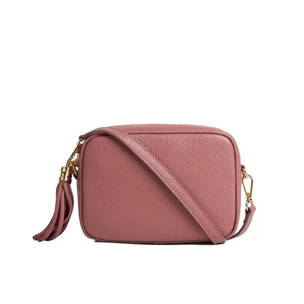 BETSY & FLOSS Verona Crossbody Tassel Bag In Antique - Pink
