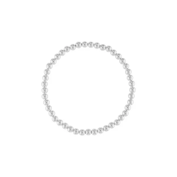 OLIVIA LE 4mm Sterling Bubble Bead Bracelet - Silver