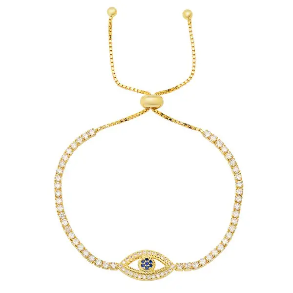 KYLIE HARPER Evil Eye Adjustable Bracelet