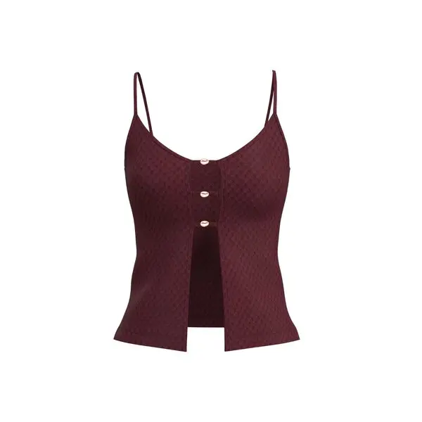 BLACKBOUGH SWIM Indy Open Front Tank Top / Henna - Brown