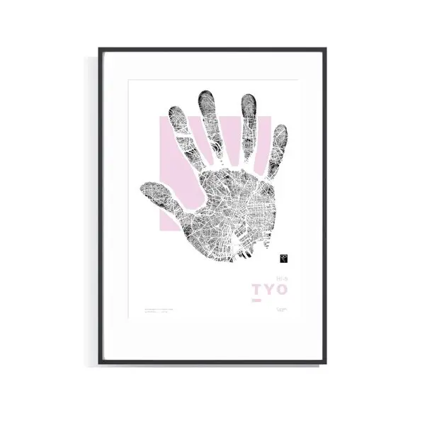 Curiosity Snug Hi-five Series Tyo Tokyo Limited Edition Print - Pink