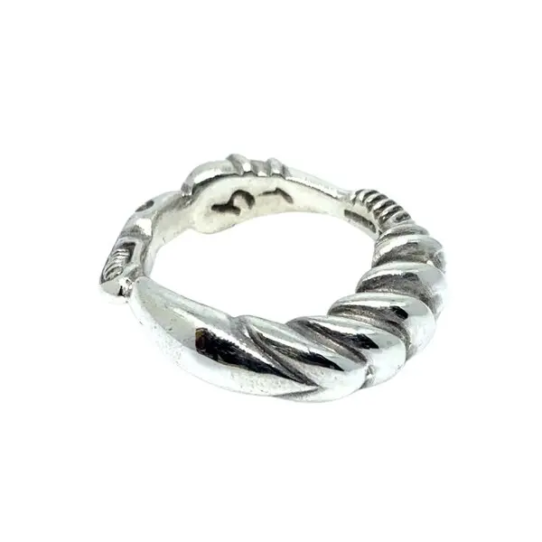 TG-JEWELLERY BY TAMARA GERVASIO Silver / Black Scorpion Ring Sterling Silver H R Giger Inspired - Silver/black