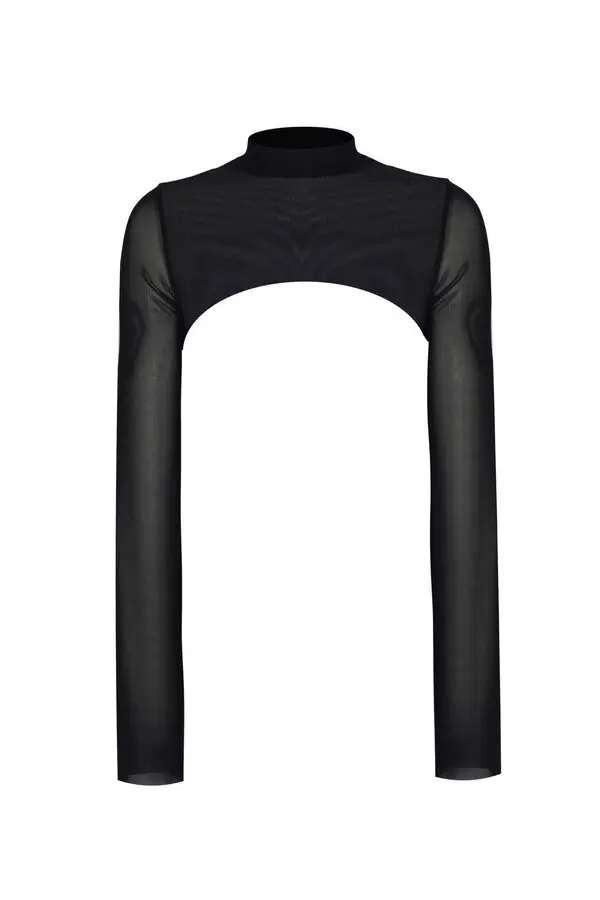 NO'DESIGN Sheer Bolero - Black