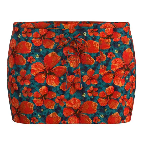 BLACKBOUGH SWIM Paloma Mini Skirt / Paradise Blooms - Red