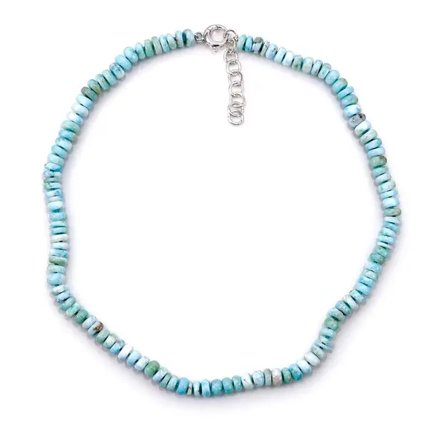 MINERALGEMS ✩ STUDIO Ocean- Larimar Necklace For Him - Blue
