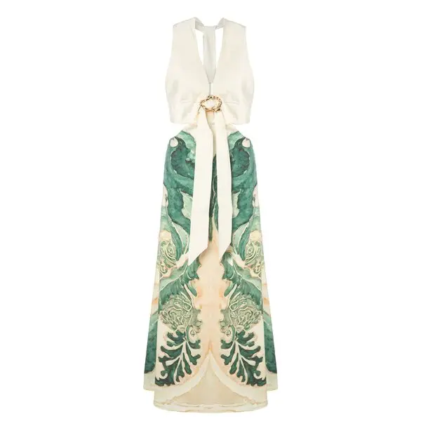 WOMEN & WOMEN Neutrals Functional Dress With Elysian Pattern
