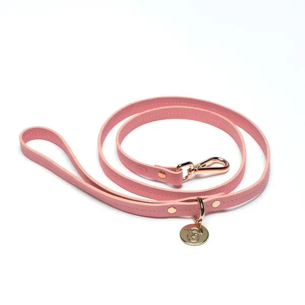 Zoë Pet Atelier Leather Leash Candy - Pink