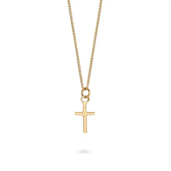 LIME TREE DESIGN Mini Cross Necklace Vermeil - Gold