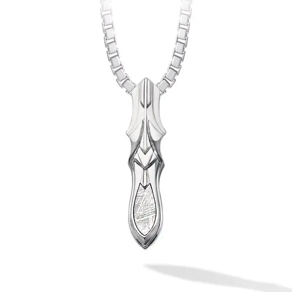 AWNL Seven Seas Meteorite Blade Necklace - Silver