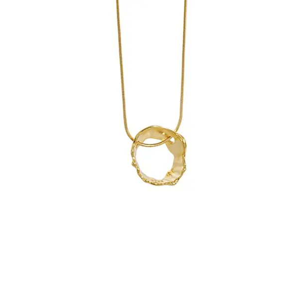 JANUS EDINBURGH Vermeil Findhorn Circle Necklace - Gold