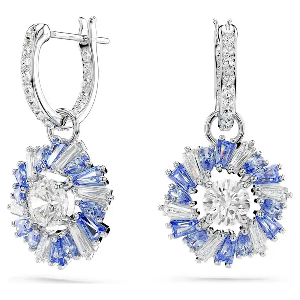 SWAROVSKI Idyllia Drop Earrings With Heart And Arrow Motifs - Blue